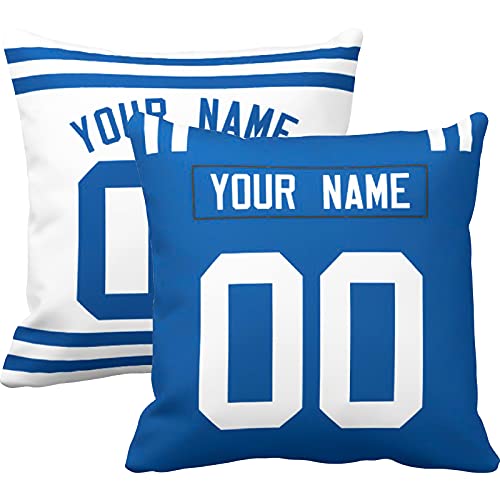 Indianapolis Throw Pillow Custom Any Name and Number for Men Youth Boy Gift