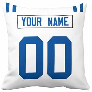 Indianapolis Throw Pillow Custom Any Name and Number for Men Youth Boy Gift