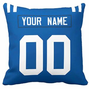 Indianapolis Throw Pillow Custom Any Name and Number for Men Youth Boy Gift