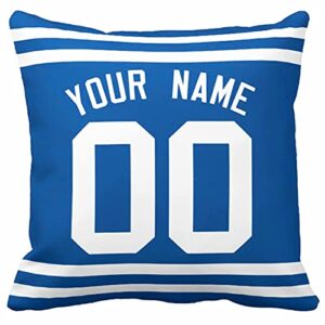 Indianapolis Throw Pillow Custom Any Name and Number for Men Youth Boy Gift