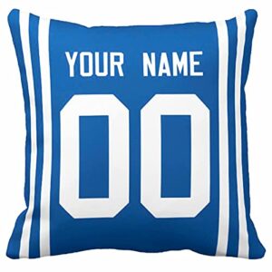 Indianapolis Throw Pillow Custom Any Name and Number for Men Youth Boy Gift