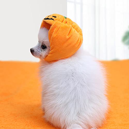 yolsun Cat Halloween Pumpkin Costume Puppy Kitten Pumpkin Hat Headdress for Halloween Cosplay Dress Up