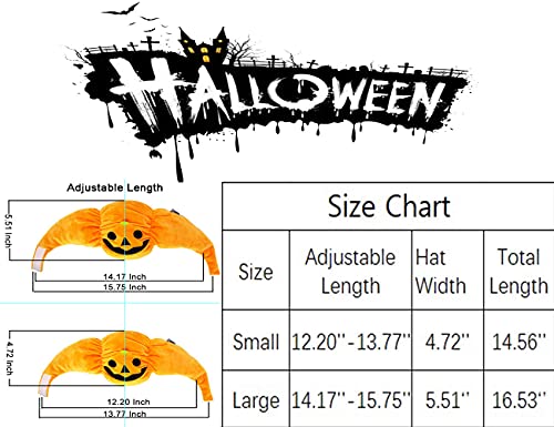 yolsun Cat Halloween Pumpkin Costume Puppy Kitten Pumpkin Hat Headdress for Halloween Cosplay Dress Up