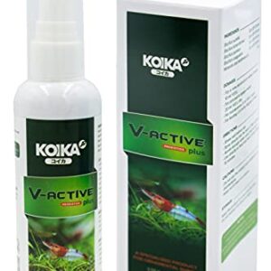 V-Active Plus Specialized Probiotics for Ornamental Shrimp by KOIKA | Environmental Improvement & Boost Immune System, Increase Fertility for Ornamental Shrimp(V-Active Plus, 3.55 fl oz/ 105ml)