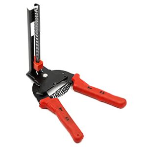 Hog Ring Pliers, Wire Cage Pliers With 600PCS M Clips Pet Cage Clamp Birdcage Cat Dog Chicken Rabbit Animal Cage Building Tools (red)