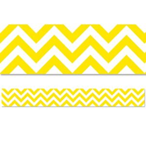 creative teaching press ctp yellow chevron ez border bulletin board border classroom decor