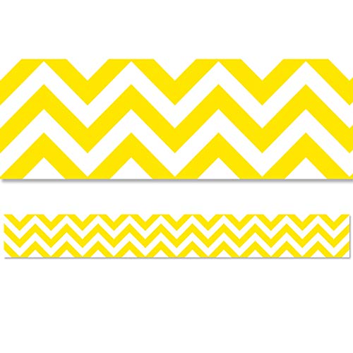 Creative Teaching Press CTP Yellow Chevron EZ Border Bulletin Board Border Classroom Decor