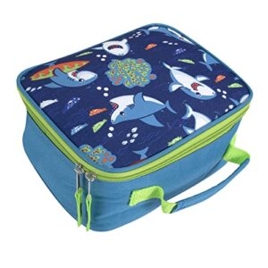 Trail maker Tiny Lunch Bag for Kids, Fun Insulated Lunch Box Containers for School for Boys and Girls (Snarky Sharkies)