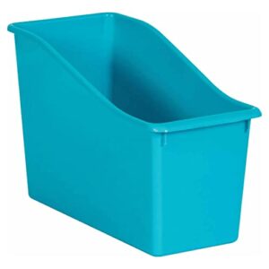 teacher created resources® teal plastic book bin