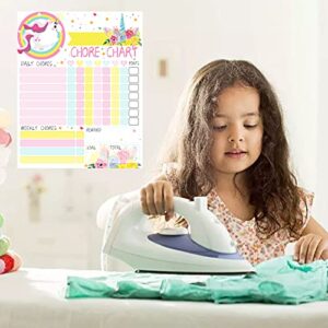 Unicorn Chore Chart for Kids, Magnetic Behavior Reward Chart, My Responsibility Chart for Kids at Home