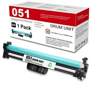 thy lithyink compatible drum unit 051 crg051 replacement for imageclass lbp161dw lbp162dw mf263dw mf264dw mf266dw mf267dw mf269dw printer (black, 1-pack)