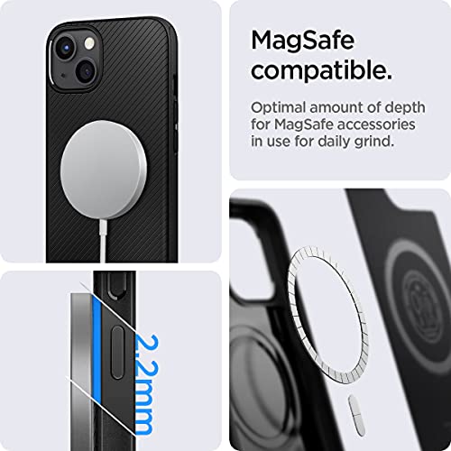 Spigen Mag Armor (MagFit) Compatible with MagSafe Designed for iPhone 13 Mini Case (2020) - Matte Black