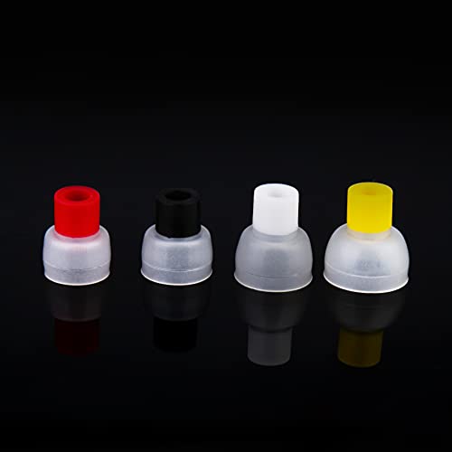 10 PCS/5 Pairs Earbud Tips Yinyoo KBEAR 07 Replacement Silicone Ear Buds Tips Earbuds Rubber Tips for 4.5mm -.7mm Inner Nozzle in Ear Earphones Headphones(10PCS/5 Pair/5 Color/5 Size,S/M/L/M-/M+)