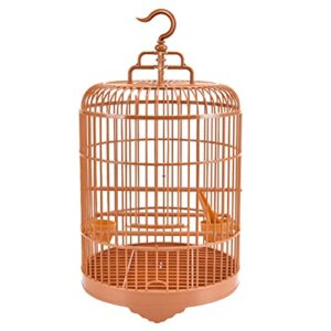 1 set round bird cage plastic parrot parakeet budgie lovebird cockatiel cage pet