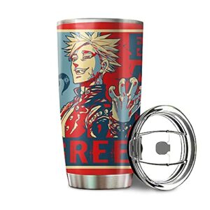 seven deadly sins ban greed tumbler 20oz & 30oz stainless steel travel mug