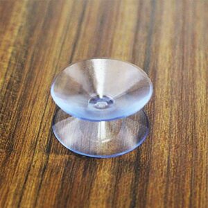 10 Pack Double Sided Suction Cups Compatible with Glass Table Top, Clear Suction Cups Window Hanger Suction Cup Without Hooks Sucker Pads for Home Kitchen Glass Table Top Spacers(Size:35mm)