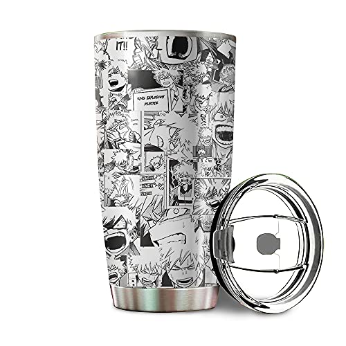 Angry Bakugou Katsuki Collage Tumbler 20oz & 30oz Stainless Steel Travel Mug