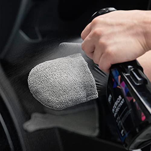 SGCB Microfiber Car Wax Applicator Mitt - Pro Scratch Free Auto Detailing Microfiber Wax Foam Applicator Pad With Finger Pocket High Dense Sponge Fingertips Glove, Durable Microfiber Foam Mitt (2 Pcs)