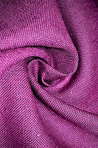 USA Fabric Store Burlap Jute Fabric Magenta Purple 56 inch Wide 11 Oz by The Yard Premium Upholstery