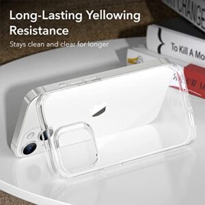 ESR Clear Case Compatible with iPhone 14 Case and iPhone 13 Case, Shockproof Thin Silicone Cover, Yellowing-Resistant Slim Transparent TPU Phone Case, Project Zero Series, Clear