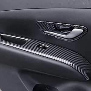 HIGH FLYING for Hyundai Tucson 2022 2023 Car Accessories Door Handle Bowl Cover ABS Carbon Fiber Grain 4pcs