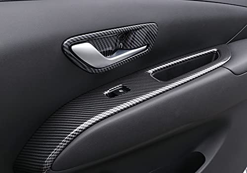 HIGH FLYING for Hyundai Tucson 2022 2023 Car Accessories Door Handle Bowl Cover ABS Carbon Fiber Grain 4pcs