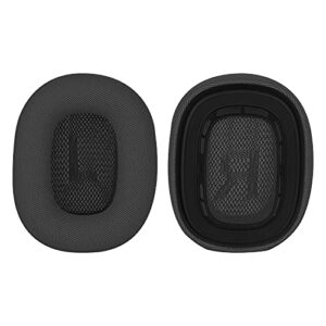 Geekria QuickFit Replacement Ear Pads for AirPod MAX Headphones Earpads, Headset Ear Cushion Repair Parts (Black)