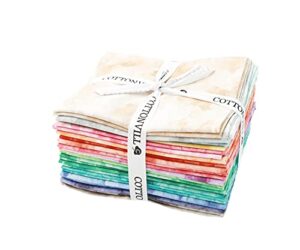 cottonvill juliet marble 20count cotton print quilting fabric (precuts, quarter 20pcs)