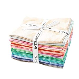 COTTONVILL Juliet Marble 20COUNT Cotton Print Quilting Fabric (Precuts, Quarter 20pcs)