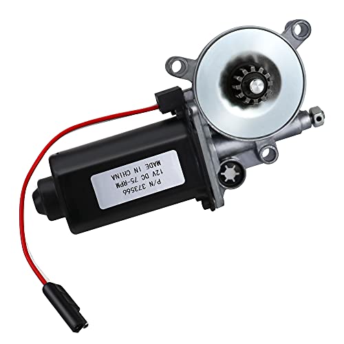 rv Power Awning Universal Replacement Motor 373566, Compatible with solera Power Awnings, with Single 2-Way Connector, 12-Volt DC 75-RPM, Strong and Durable