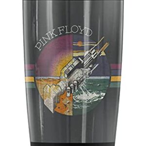 Logovision Pink Floyd Welcome To The Machine Stainless Steel Tumbler 20 oz Coffee Travel Mug/Cup, Vacuum Insulated & Double Wall with Leakproof Sliding Lid | Great for Hot Drinks and Cold Beverages