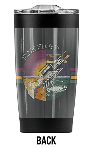 Logovision Pink Floyd Welcome To The Machine Stainless Steel Tumbler 20 oz Coffee Travel Mug/Cup, Vacuum Insulated & Double Wall with Leakproof Sliding Lid | Great for Hot Drinks and Cold Beverages