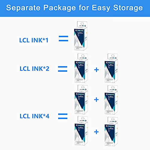 LCL Compatible Ink Bottle Replacement for HP GT51 DeskJet GT5810 5820 5811 5822 5821 118 310 311 315 318 319 410 411 418 419 (2-Pack Black)