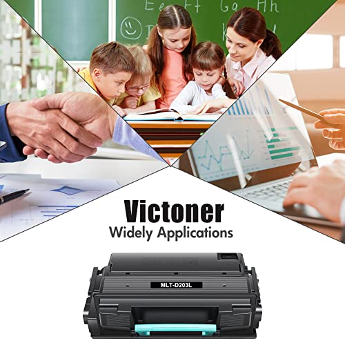 VICTONER Compatible Toner Cartridge Replacement for Samsung 203 203L MLT-D203L MLT-D203S for Samsung ProXpress M3870FW M4020ND M3820DW M3320ND M3370FD M4070FR Toner Printer (Black, 1-Pack)