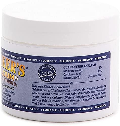 DBDPet Fluker's Reptile Calcium Supplement Without Vitamin D3 2oz - Includes Attached Pro-Tip Guide