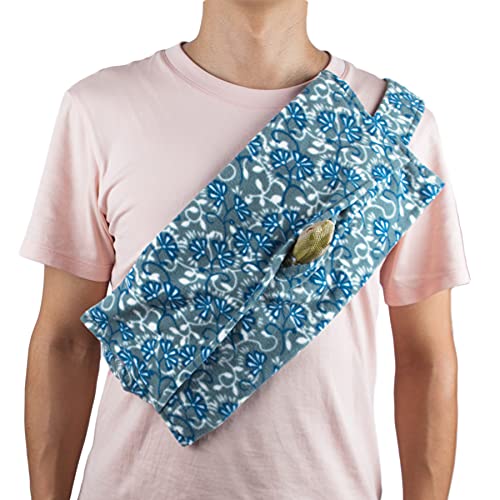 PTDECOR Adjustable Bearded Dragons Lizards Sling Carrier Reptile Carry Pouch to Prevent Them Falling When Napping Inside