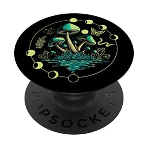 goblincore mushroom aesthetic dark academia cottagecore popsockets swappable popgrip