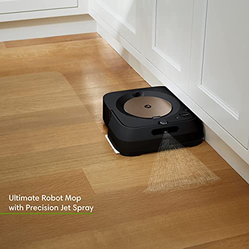 iRobot Braava jet m6 (6012) Ultimate Robot Mop- Wi-Fi Connected, Precision Jet Spray, Smart Mapping, Compatible with Alexa, Ideal for Multiple Rooms, Recharges and Resumes (Renewed)