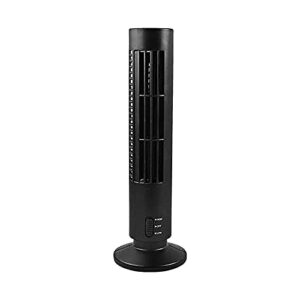 cloudro tower fan with remote,air conditioner fan,floor fan-cooling fan- floor fan-2 speeds-quiet portable standing bladeless for indoor, bedroom and home office use(13 in) (black), small