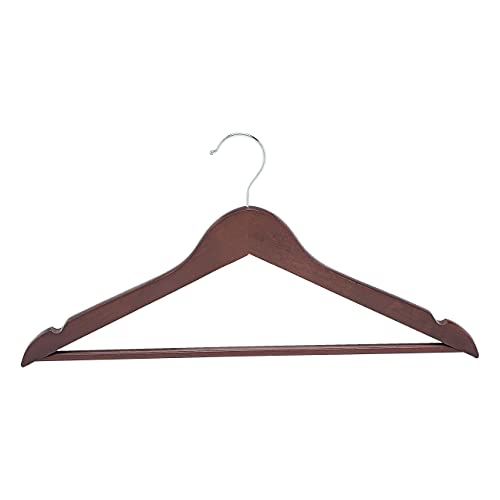 Amazon Basics Wood Suit Clothes Hangers - Cherry, 30-Pack