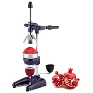 tribest pro mjp-105 xl professional manual juice cold press juicer for pomegranate & citrus, one-size, purple