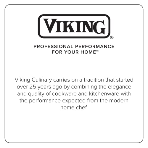 Viking Culinary Hard Anodized Nonstick Saucepan, 3 Quart | Includes Glass Lid, Interior Measurment Markings & Stay-Cool Handle | Dishwasher, Oven Safe