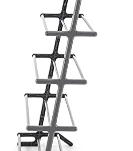 Whitmor 5-Tier Leaning Shoe Rack, Gray