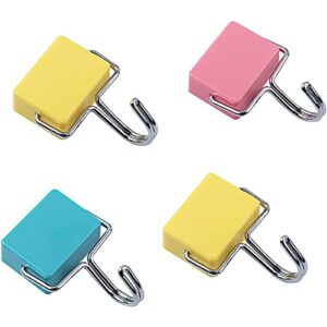 creative magnetic hooks super strong magnetic hooks, colorful magnetic hooks powerful magnetic hooks(set of 4)