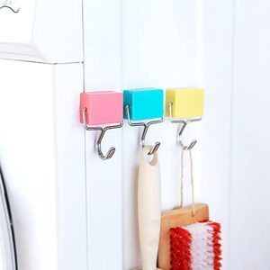 Creative Magnetic Hooks Super Strong Magnetic Hooks, Colorful Magnetic Hooks Powerful Magnetic Hooks(Set of 4)