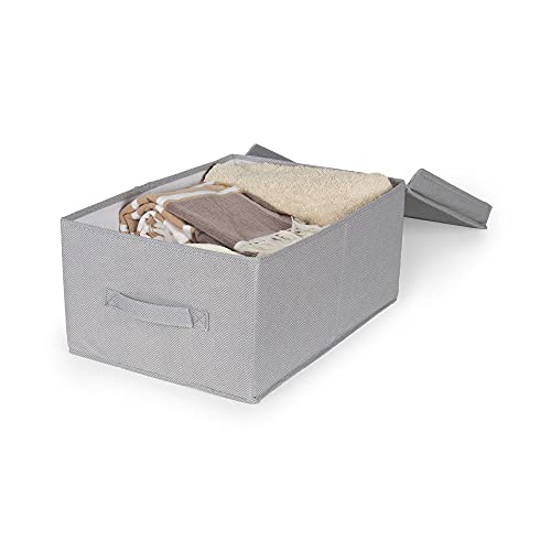 Compactor Storage Boxes, Grey, 30 x 43 x 19cm