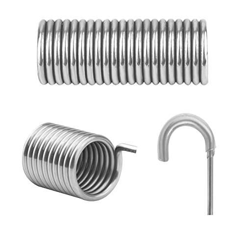 GNPADR 3-5/8" (2 Pieces) Stainless Steel Replacement Recliner Sofa Mechanism Tension Spring - Long Neck Hook