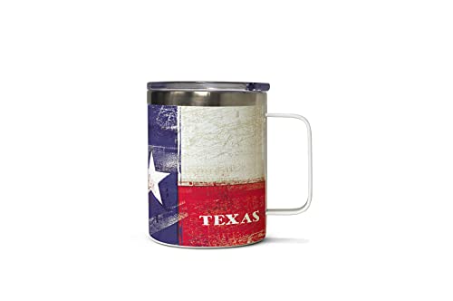 CoasterStone Texas Flag 12 oz Insulated Stainless Steel Coffee Mug