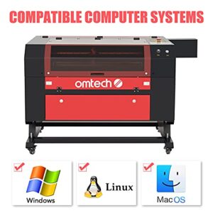 OMTech 80W CO2 Laser Engraver, 80W Laser Cutter and Engraver Machine, 20x28 Laser Cutting and Engraving Machine with Red Dot Pointer Autolift Autofocus Air Assist and LightBurn for Wood Acrylic More