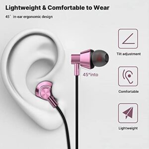 USB C Headphones, USB Type C Earbuds Stereo Bass Wired Earphones with Mic for iPad 10 Mini Pro Air 2022 Samsung S23 S22 Ultra Galaxy Z Fold 4 Flip 3 S20 S21 Google Pixel 7 Pro 6 OnePlus 11 10T 9 Pro 8